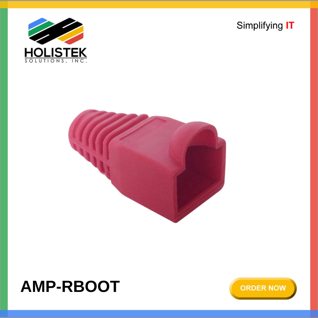 AMP RJ-45 Rubber Boot Modular Plug Cover, Orange (RBOOT) | Holistek ...
