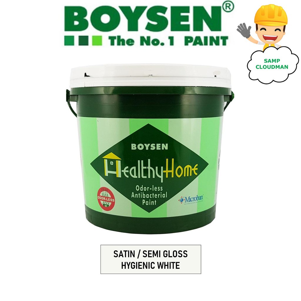 Boysen Healthy Home Odorless Anti-Bacterial Gallon 4 Liters Satin/Semi ...