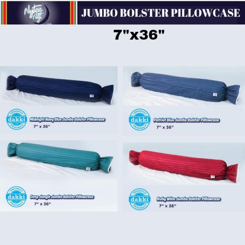 DAKKI Jumbo Bolster Pillowcase size 7"x36' | Shopee Philippines