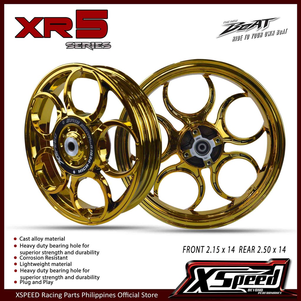 XSPEED MAGS XR5 CHROME ORANGE FOR HONDA BEAT | Xspeed Philippines ...