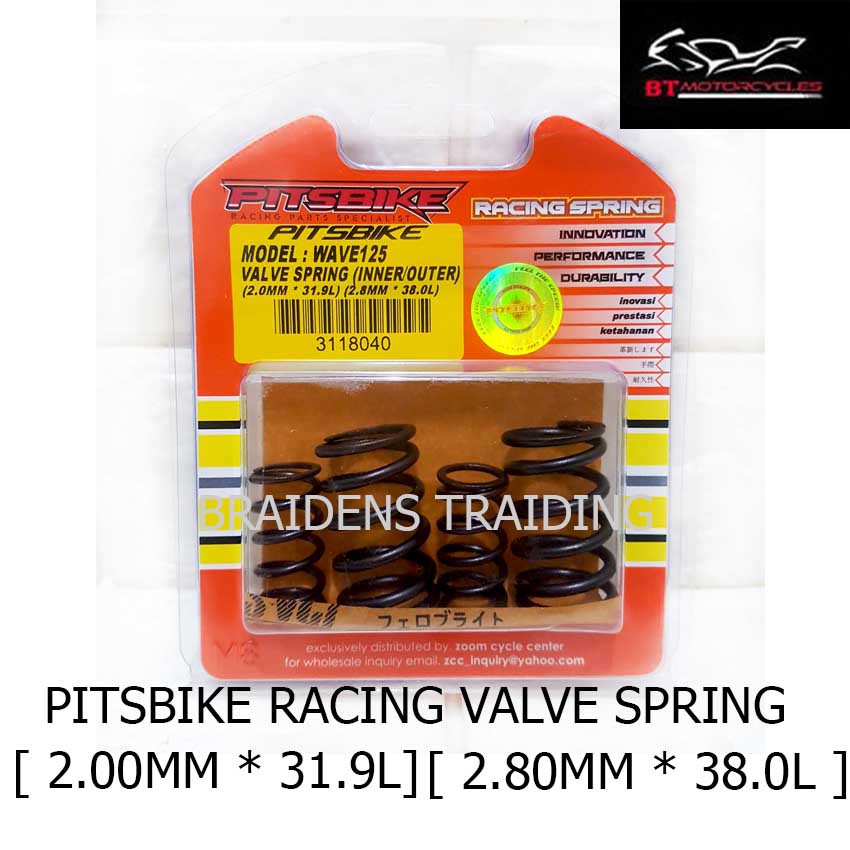 THE PITSB QUALITY HONDA WAVE 125 RACING VALVE SPRING (2.0MM * 31*9L ...