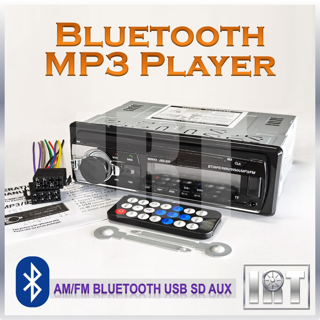 MP3 MP4 Player Radio USB Single Din Bluetooth SD Card Disc CD AM FM DVD ...
