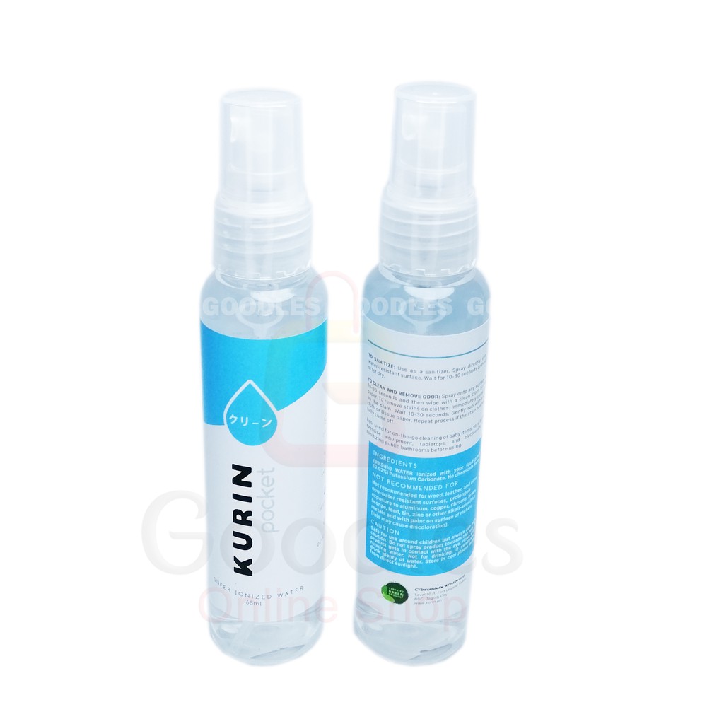 Kurin Ionized Water All Purpose Sanitizer Toilet Fruit Cleaner Silver ...