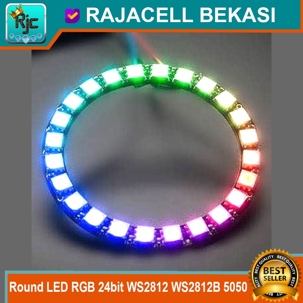 Round LED RGB 24bit WS2812 WS2812B 5050 builtin driver Neopixel | Shopee Philippines