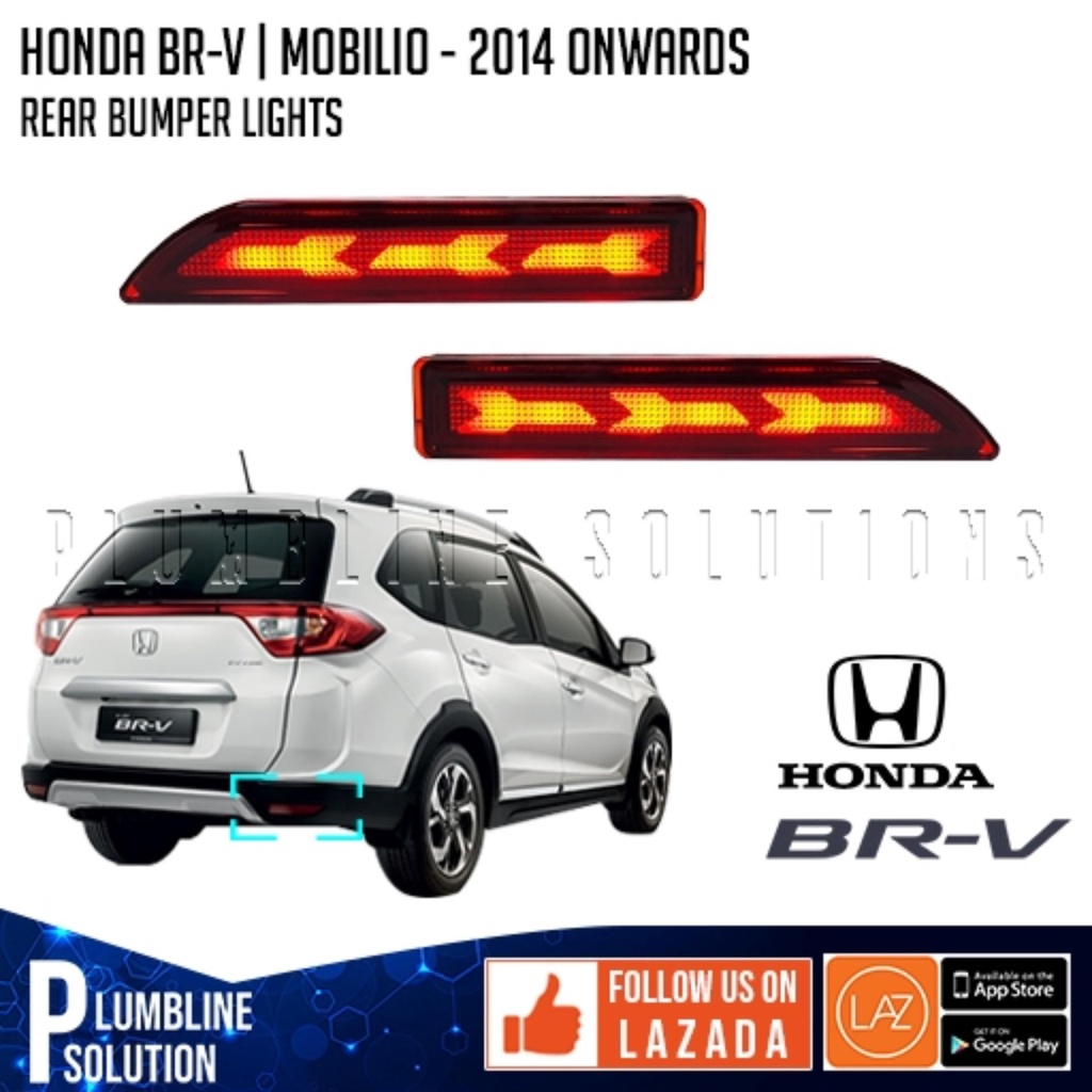 Rear Bumper Light for Honda BR-V / BRV and Mobilio 2014 - 2022 LED RBL ...