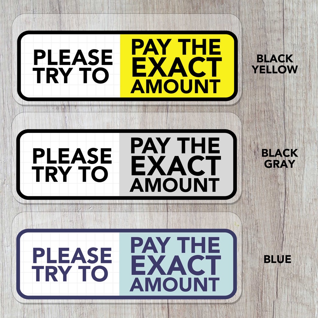 Cashier Signs (Set A) / Payment / Order / Pick Up Sign / Signage / Sign ...