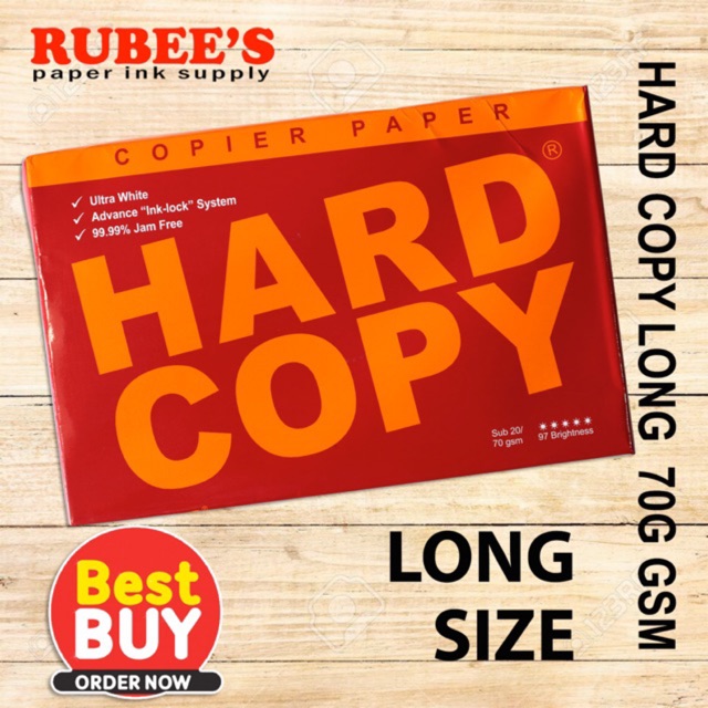Hard Copy Bond paper 70gsm long RED / Copy paper | Shopee Philippines