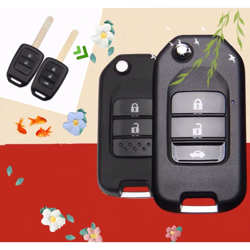 HONDA exquisite flip 2/3/4 button remote key casing to update HONDA ...