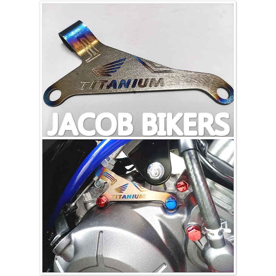 HONDA RS150 ENGINE CASING CLUTCH CABLE BRACKET TITANIUM | Shopee ...