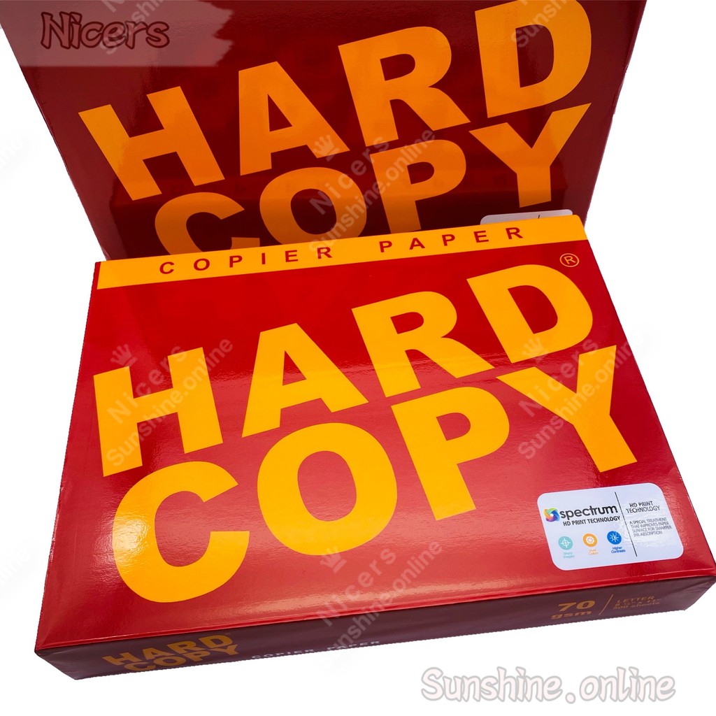 500 Sheets Hard Copy Bond Paper Ultra White Copier Paper Short A4 Long ...