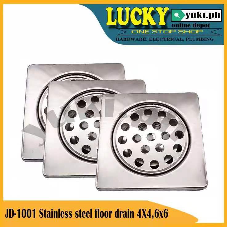JIE&JO Stainless steel floor drain 4X4/6x6 (JD-1001) | Shopee Philippines