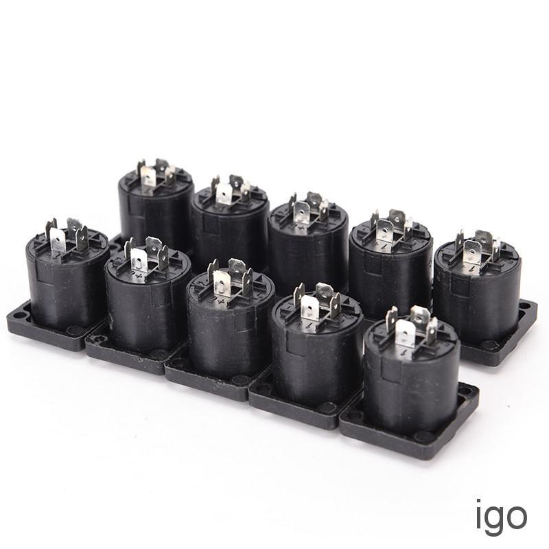 IGO 10x Speakon 4 Pin Female jack Compatible Audio Cable Panel Socket ...