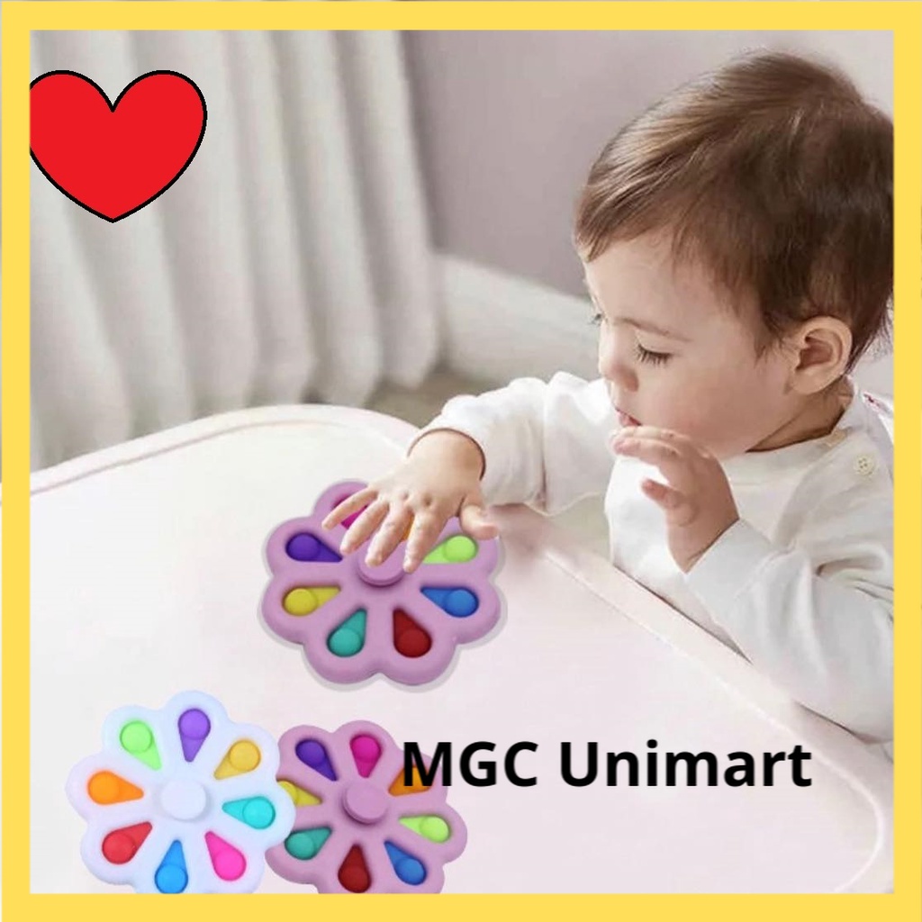 Fidget Spinner Pop It Simple Dimple Fidget Toys Sensory Bubble Silicone ...