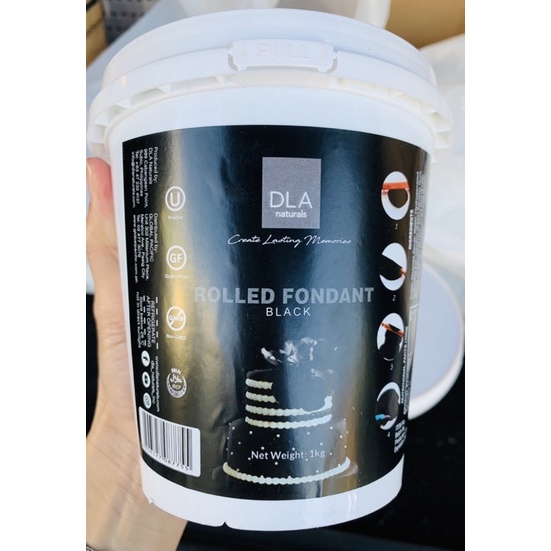 Dla Fondant white, red and black1kg | Shopee Philippines