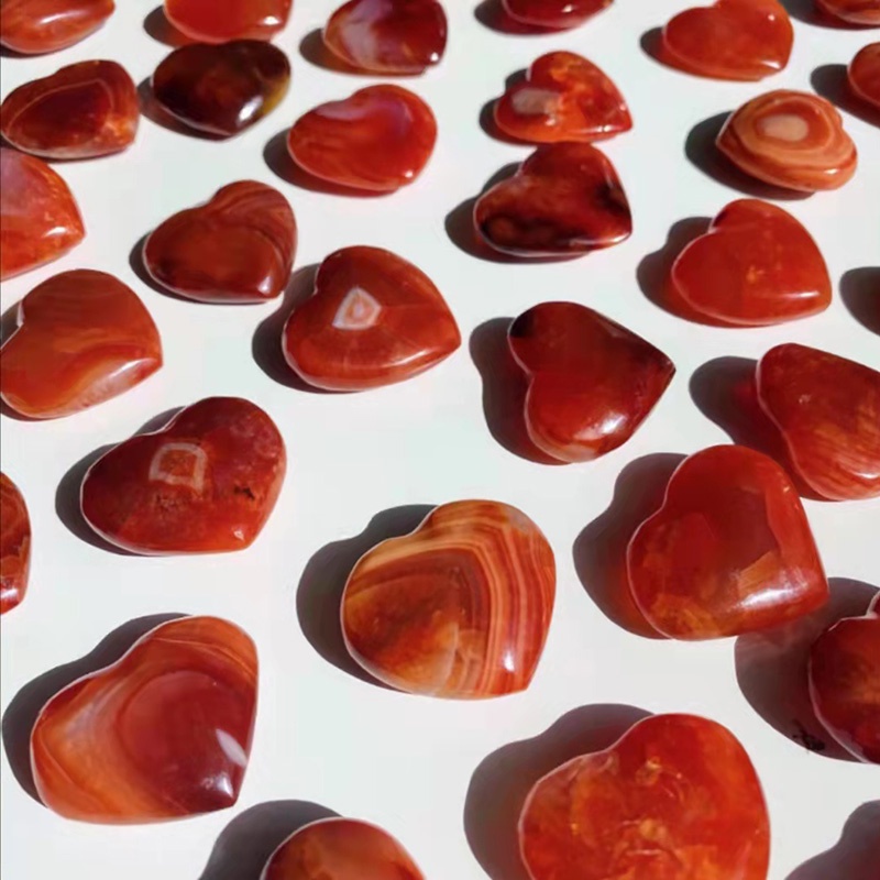 Carnelian Heart Crystal Love Heart Shape Quartz Stone Love Stone ...