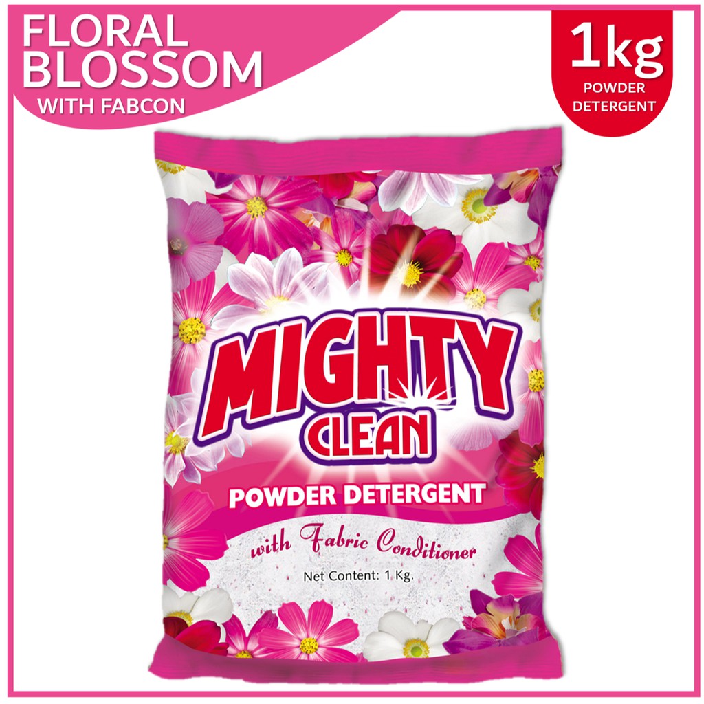 Mighty Clean Detergent Powder Floral Blossom - Powder (Pink) - 1 kilo ...
