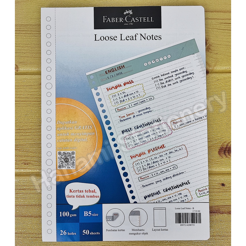 Faber-castell B5 Digital Loose Leaf Paper (Regular striped) | Shopee ...