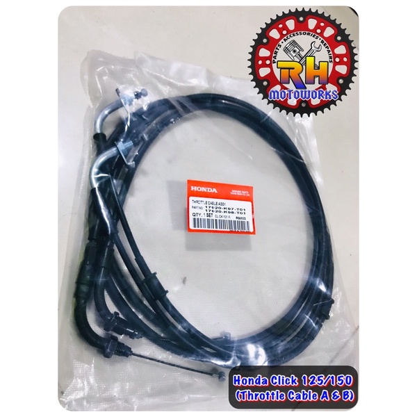 Honda Click 125/150 Throttle Cable HONDA GENUINE PARTS | Shopee Philippines