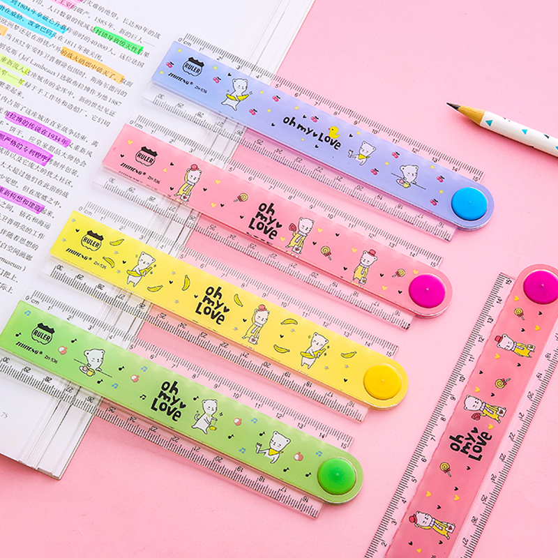 30cm Cartoon Foldable Ruler Multi-Function Drawing Ruler Student ...