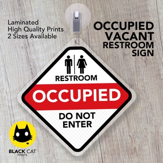 Restroom Occupied and Vacant Sign | Laminated Signage | Sign Board ...