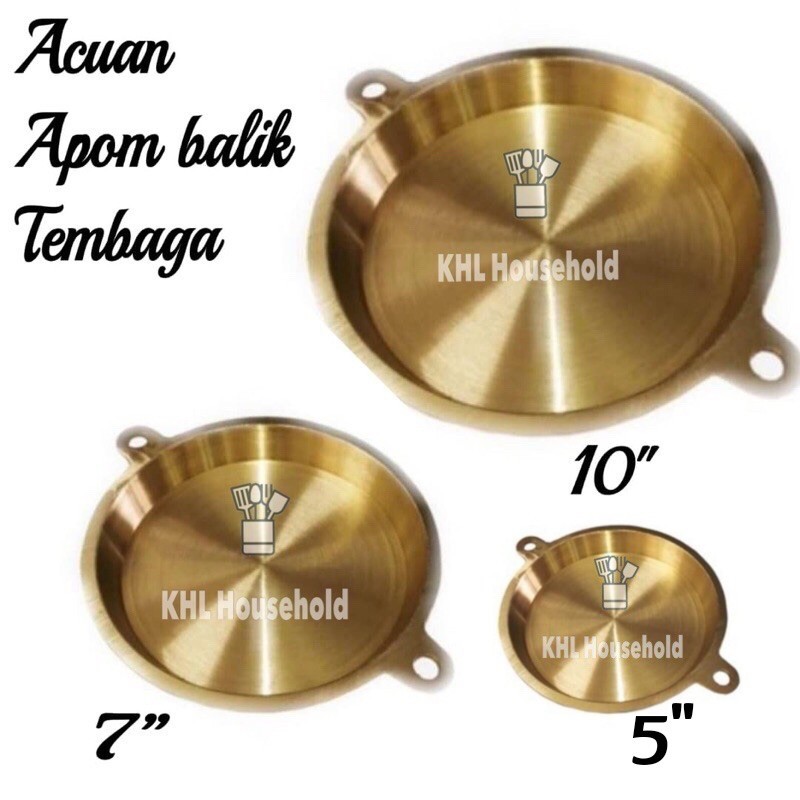 Copper Apom balik Pan 7"/10'' inch / Copper Apam balik Mold / Choper ...