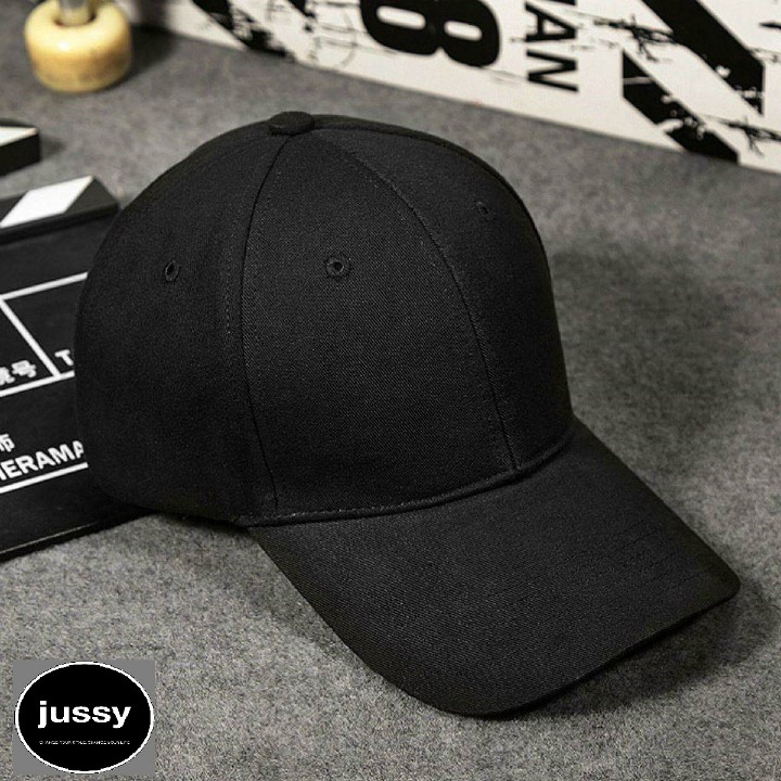 Plain Black Cap Nice Form Super Lightweight Fabric | Shopee Philippines