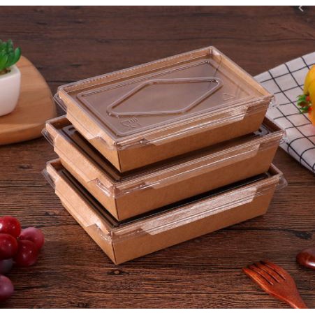 10pcs Disposable Food Packaging Takeout Box Meal Box Clear Transparent ...