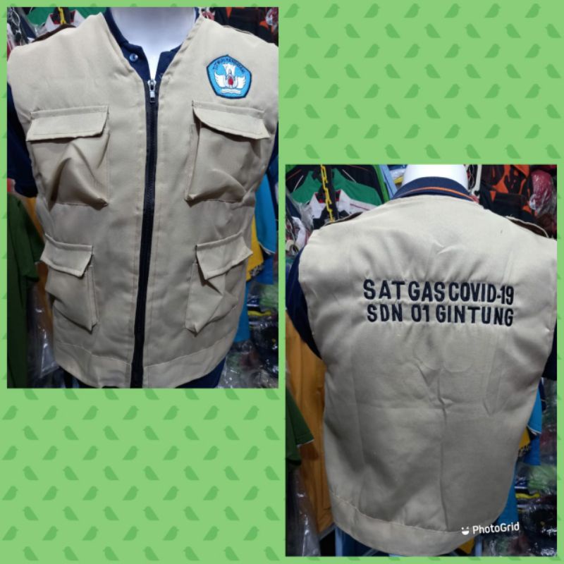 Covid Task Force Vest Elementary School Junior High School | Shopee ...