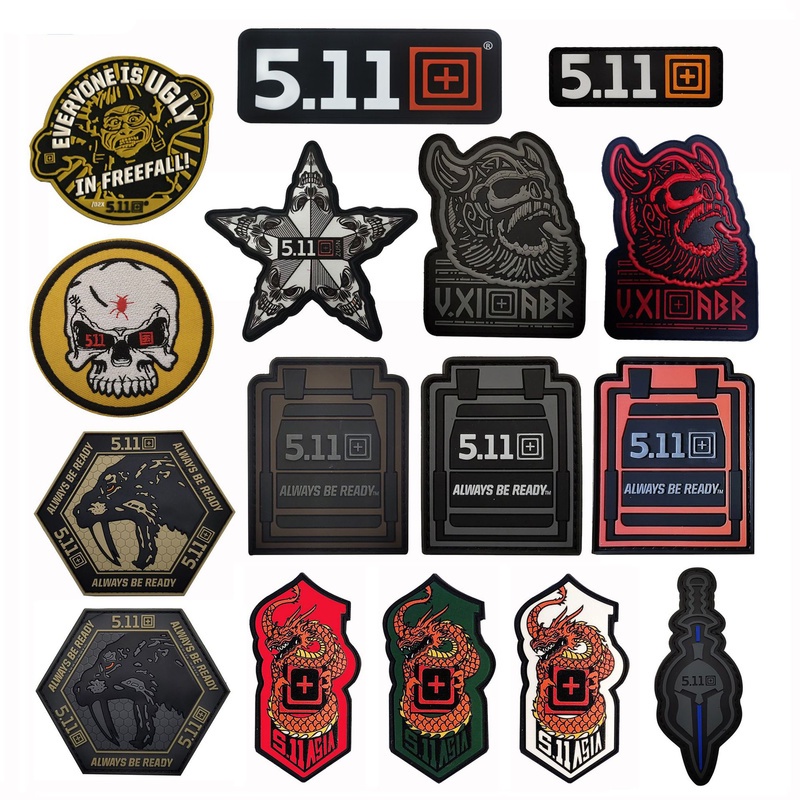Tiger Head 511 CrossFit Tactical Vest 3D PVC Patch Military Armband ...