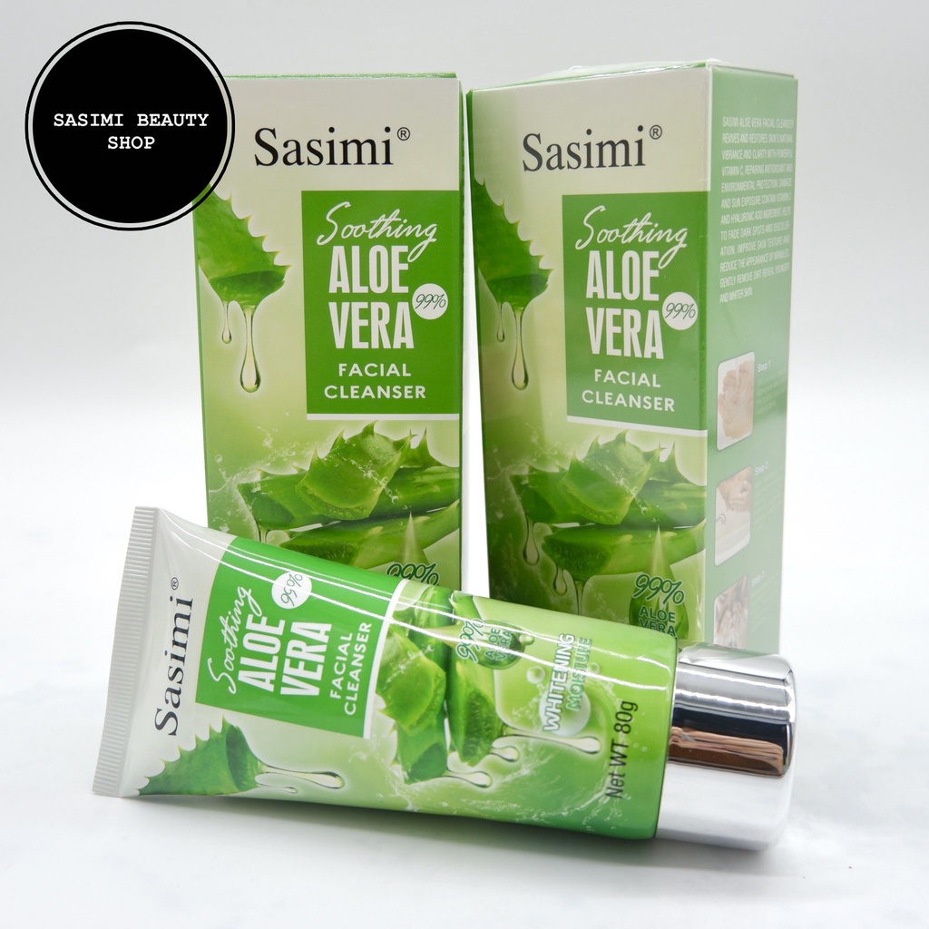 SASIMI Aloe Vera Facial Cleanser Formula 80g | Shopee Philippines