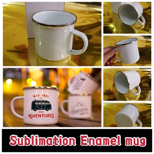 Sublimation Enamel/stainless Mug For Mug Press Print | Shopee Philippines