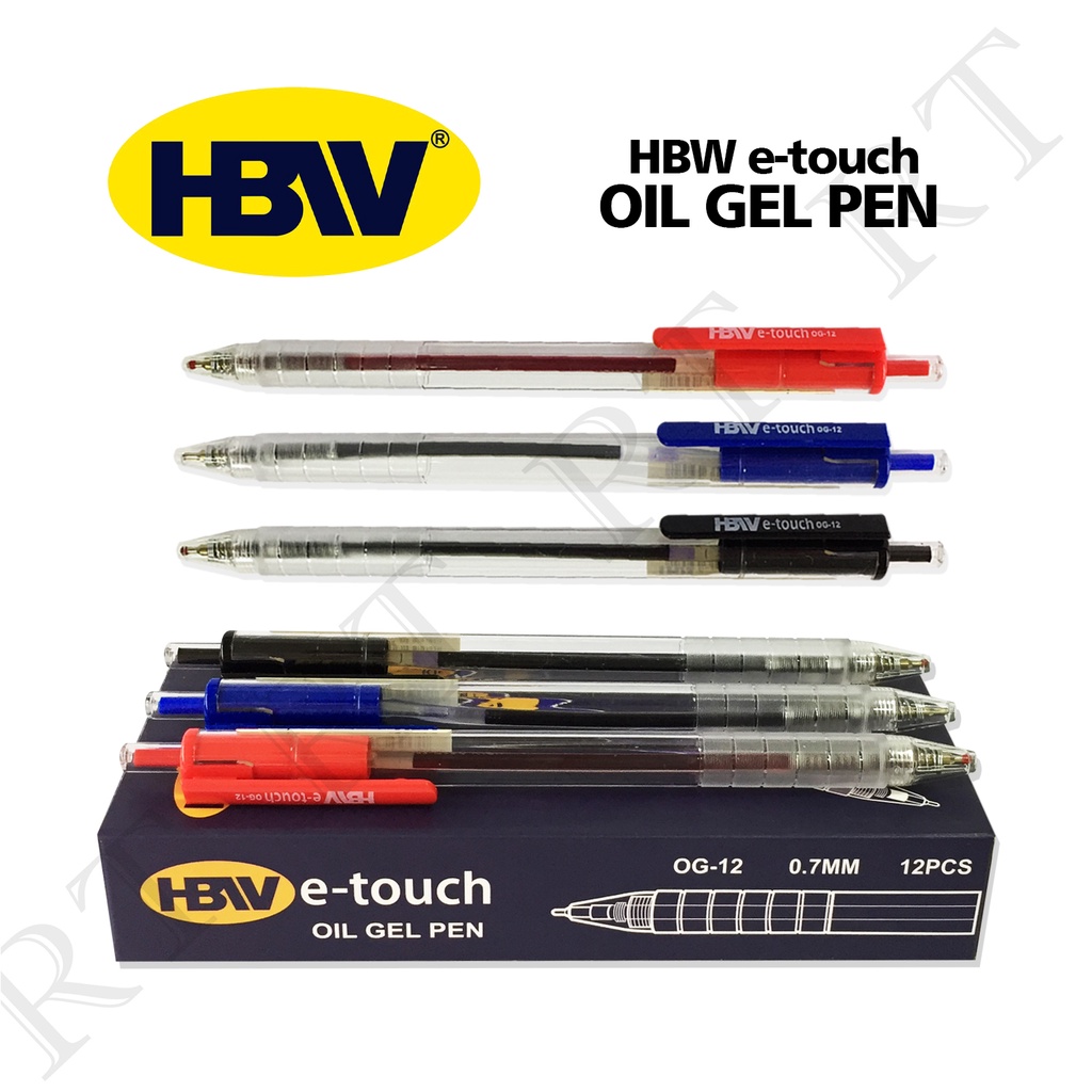 HBW Gelpen Set Ballpen 0.7mm ink pen Good for school office home ...