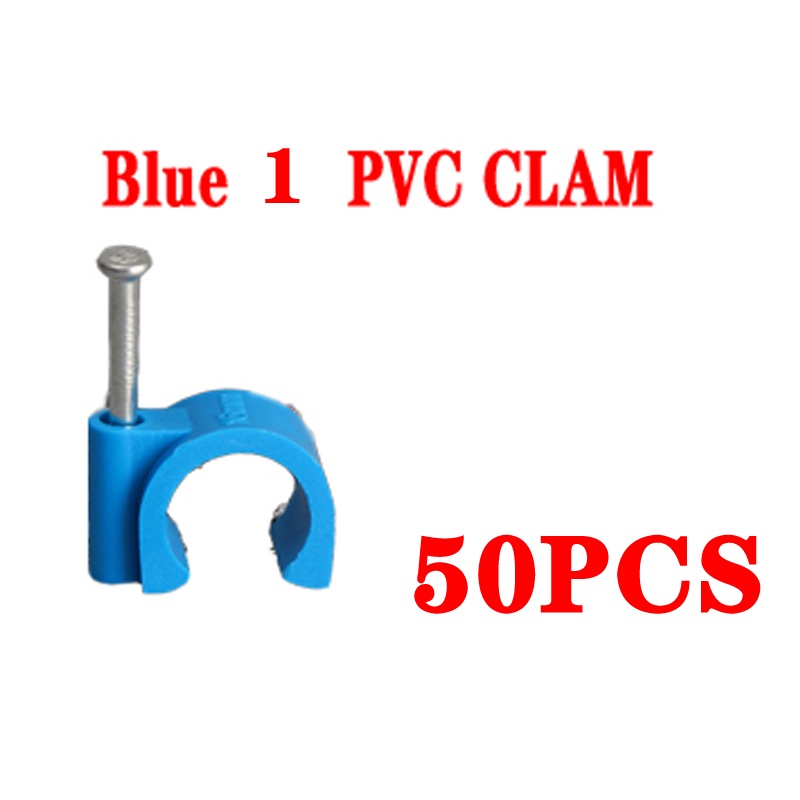 Sold per Box Blue White Orange PVC Clamp 1/2~3/4~1pipe clamp/pipe clip ...