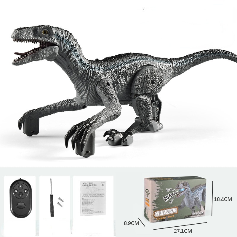 RC Dinosaurios de Juguete Blue Velociraptor Remote Control Dinosaur ...
