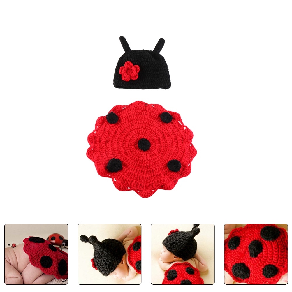 [READY STOCK] Baby Ladybug Set Outfit Newborn Photo Shoot Prop ...