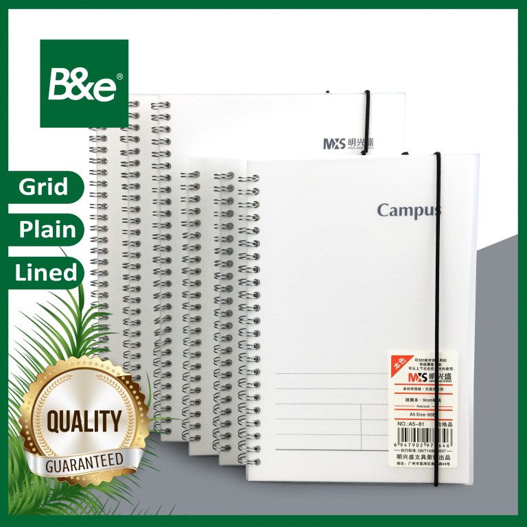 bnesos Stationary Supplies PP Cover Notebook W/ Garter A5/B5 Journal ...