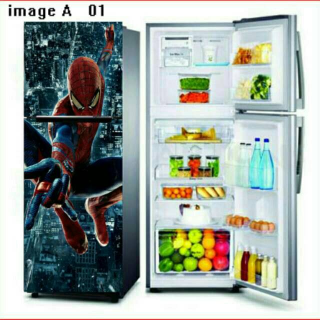 Spiderman 2 door refrigerator Sticker | Shopee Philippines