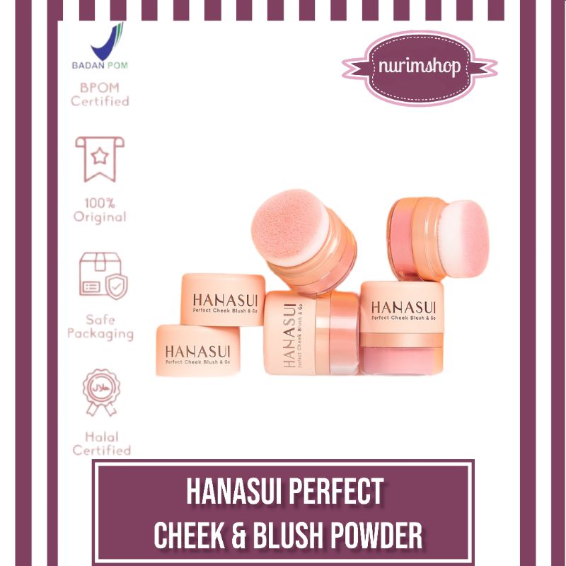 Hanasui Perfect Cheek Blush & Go Powder (PINK & PEACH) | Shopee Philippines