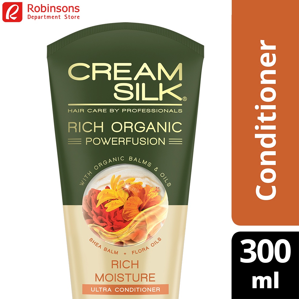 Cream Silk Rich Organic Powerfusion Rich Moisture Ultra Conditioner 300ml | Shopee Philippines