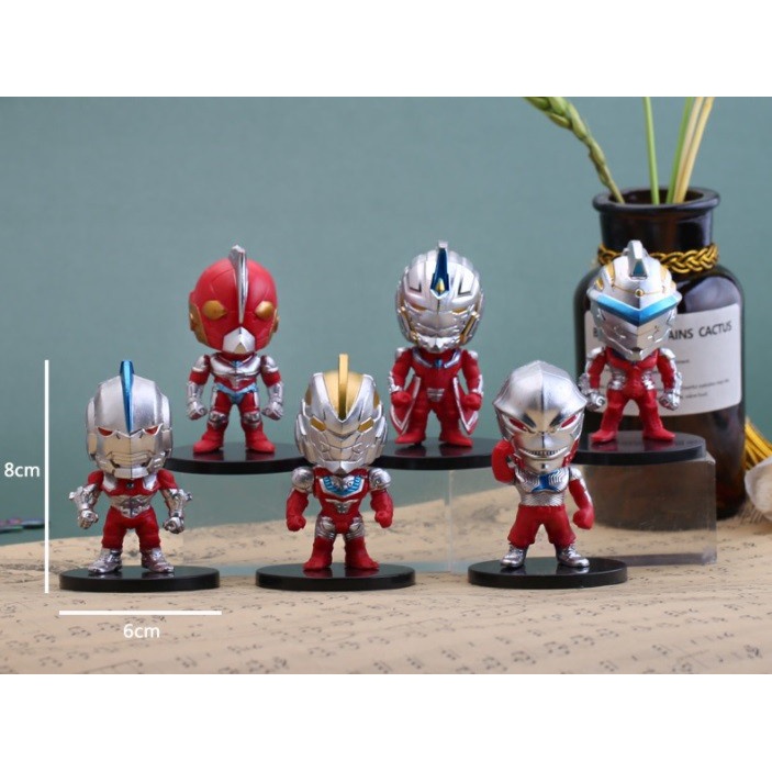 Ultraman Mini Action Figure Cake Topper contains 6 PVC material ...