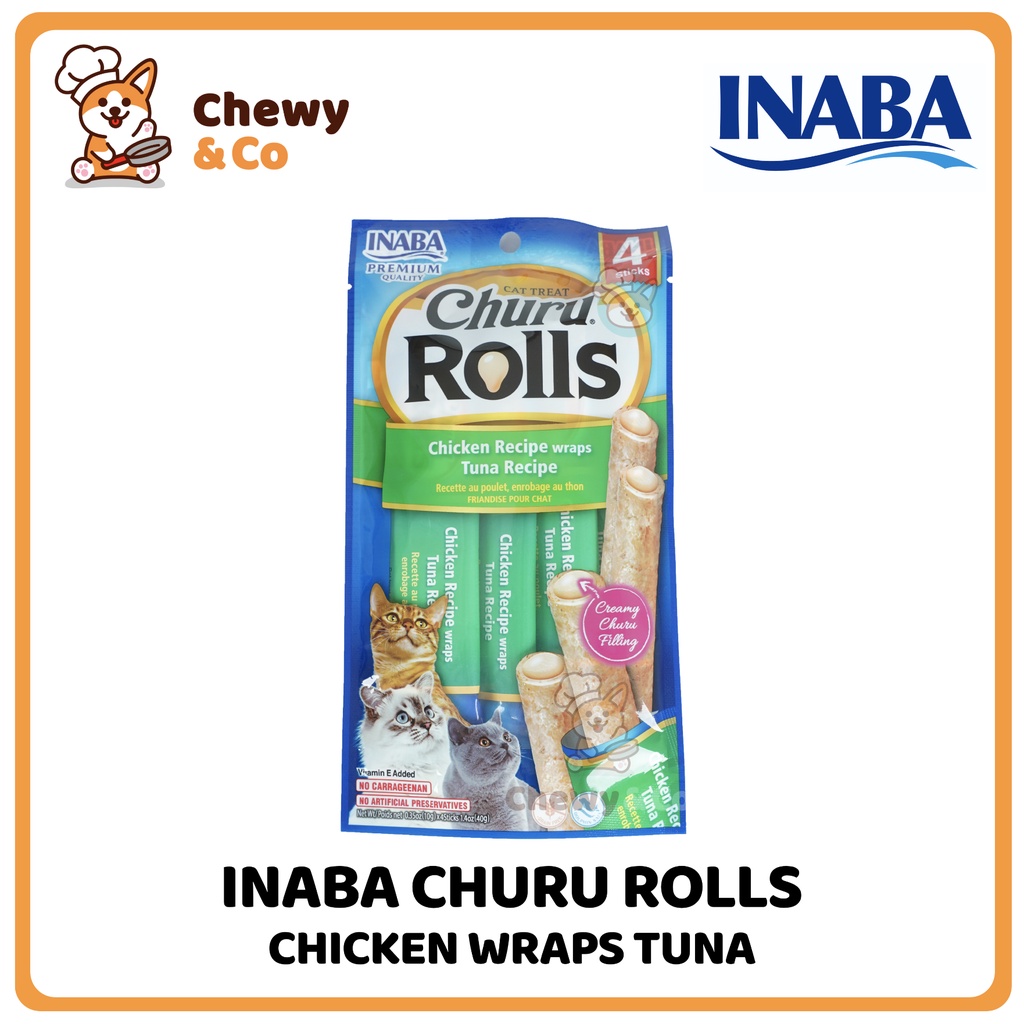 Ciao Inaba Churu Rolls Cat Treats 10g (4 pcs per pack) | Shopee Philippines