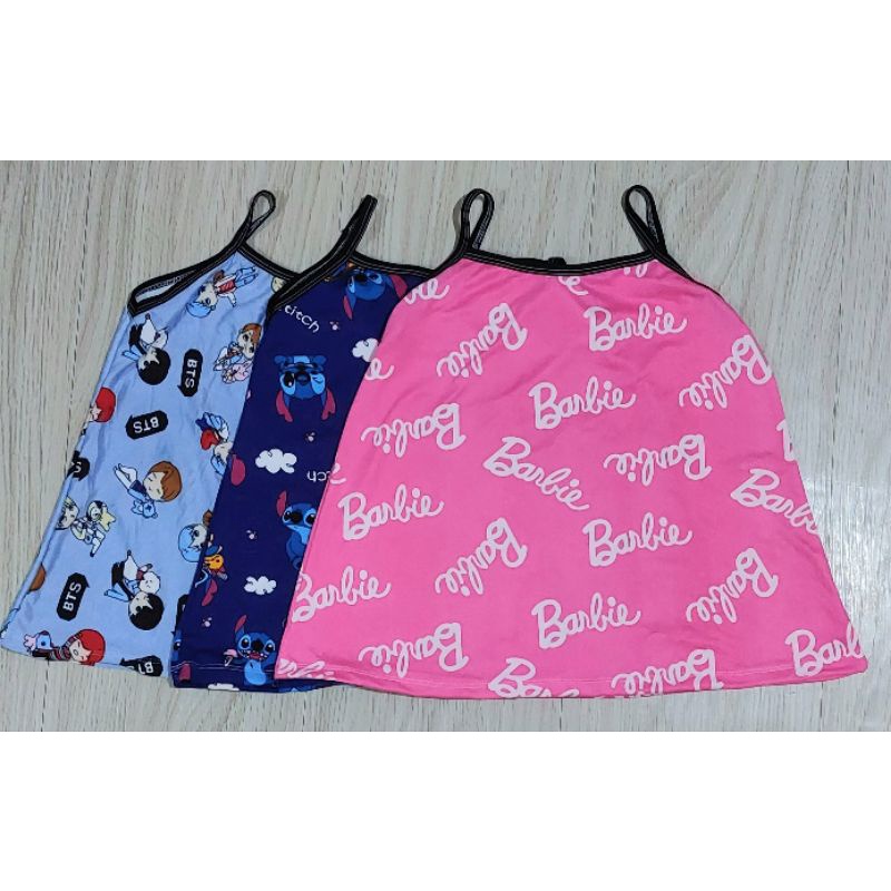 Girls Kids Sando 6 to 7 years old Pambahay spaghetti strap Random ...
