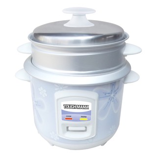 Tough Mama NTMRC6-2S Rice Cooker with Aluminum Steamer Mini Cooker ...