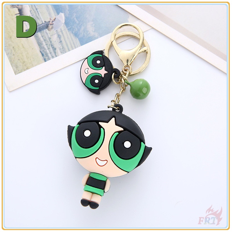 P.P. Girls Keychains 1Pc Cartoon Characters Silicone Bell KeyRing ...