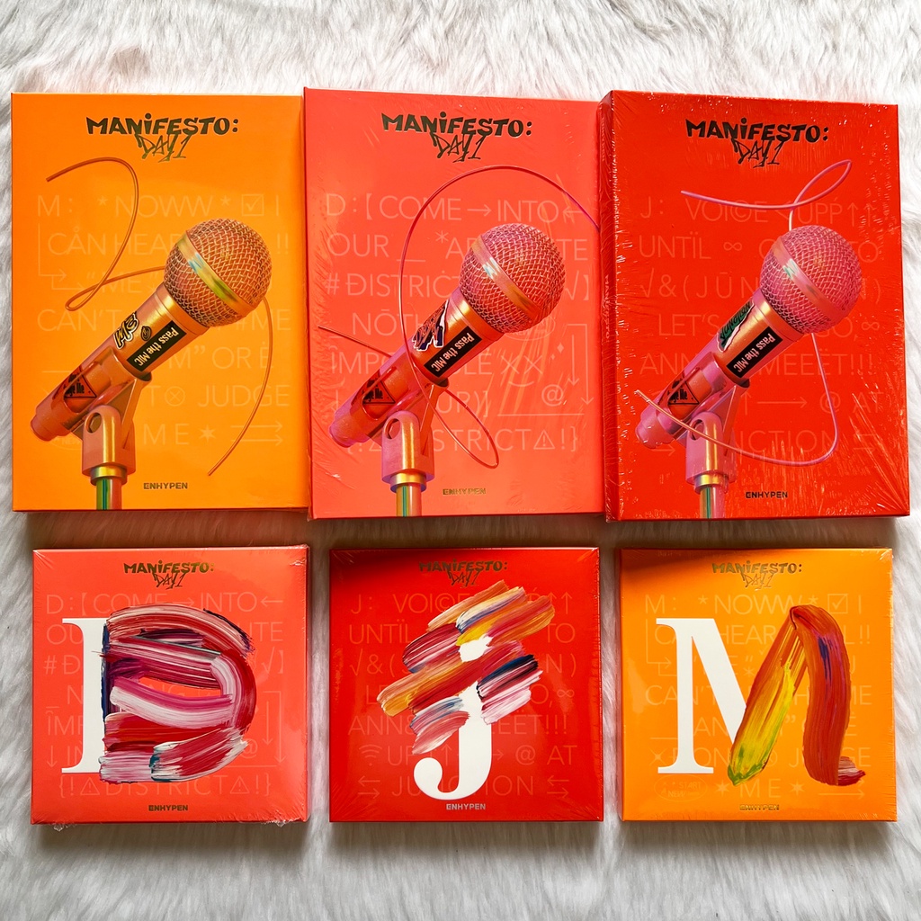 ENHYPEN MANIFESTO : DAY 1 ALBUM with KTOWN & WEVERSE POB | Shopee ...