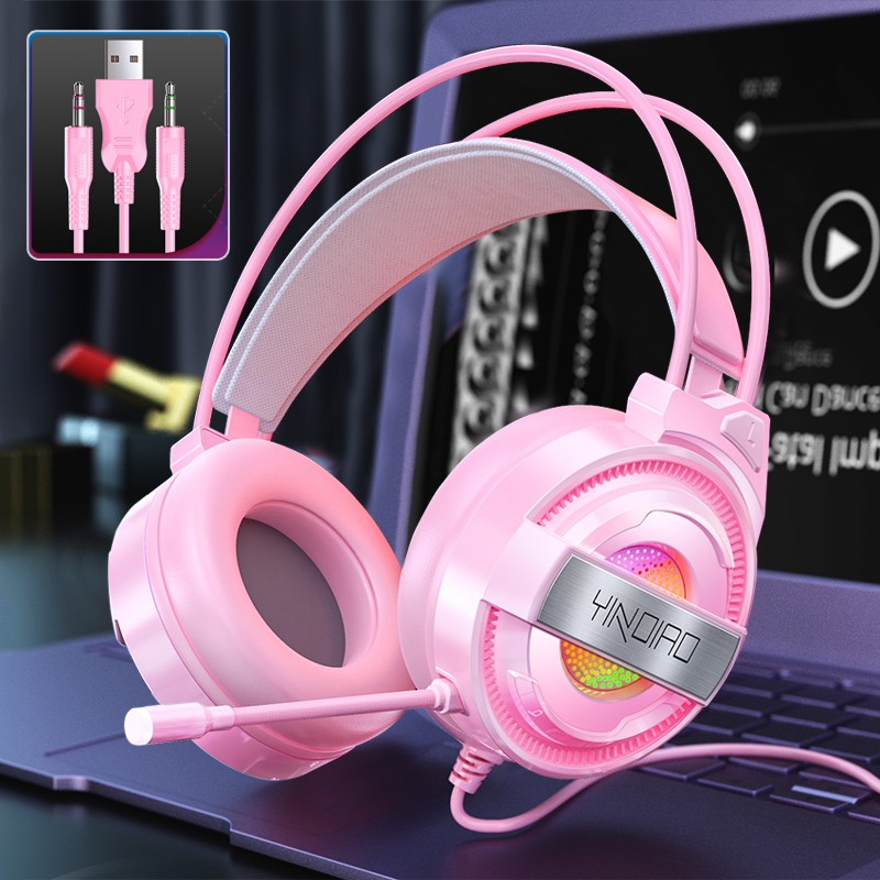 Cute Gaming Headset Headphone with Mic and Noise cancellation ...