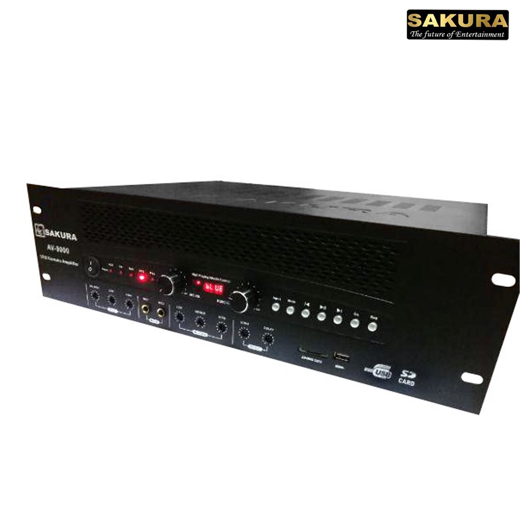 Sakura Amplifier AV 9000 // 1800W x2 Original / Sakura Amplifier with Bluetooth / Original ...