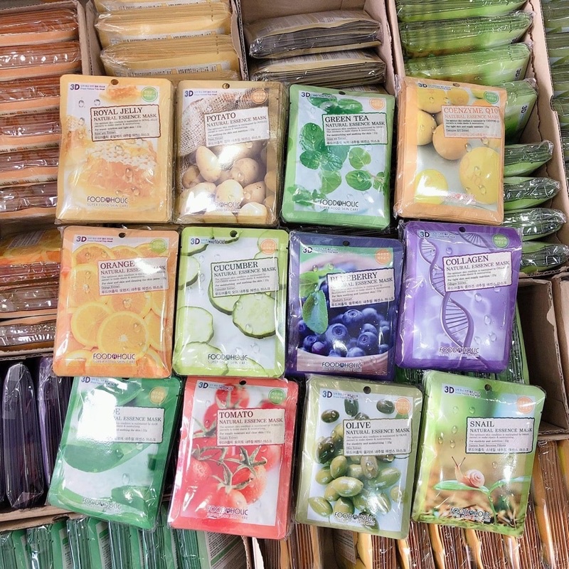 Food a holic Natural Essence Mask 3D Paper Mask Korea | Shopee Philippines