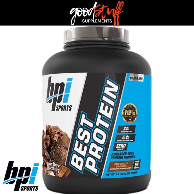 BPI Sports Best Protein Whey, Advanced 100% Protein Formula, 5.1lbs ...