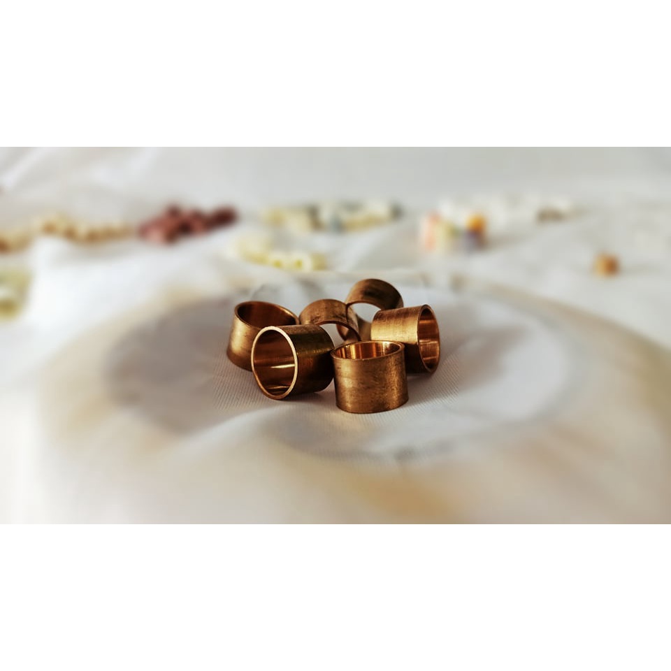 Copper brass ferrule (6pcs) billiard cue ferrule / sing sing ng tako sa ...